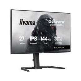 iiyama G-Master GB2741QSU-B1 Black Hawk, Gaming-Monitor 68.6 cm (27 Zoll), schwarz (matt), QHD, IPS, HDMI, DP, G-Sync komp., USB-Hub, H&ouml;henverstellung, 144Hz Panel