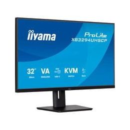 iiyama ProLite XB3294UHSCP-B1, LED-Monitor 80 cm (31.5 Zoll), schwarz (matt), UltraHD/4K, VA, HDMI, DP, USB-C, USB-Hub