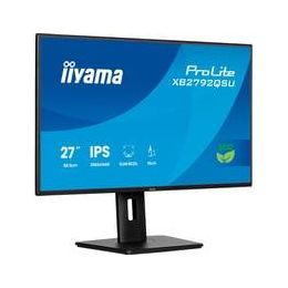 iiyama ProLite XB2792QSU-B1, LED-Monitor 68.6 cm (27 Zoll), schwarz (matt), QHD, IPS, HDMI, DP, USB-Hub, 120Hz Panel