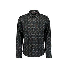 NO EXCESS Hemd Herren Größe XL opal / dunkelblau / braun / grau