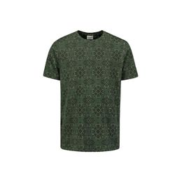 NO EXCESS T-Shirt Herren Größe XXL greige / jade / dunkelgrün