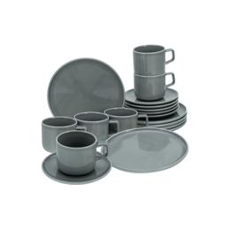 Creatable Kaffeeservice grau Porzellan Maße (cm): B: 27 H: 33 » Möbel Kraft