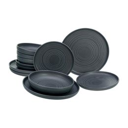 Creatable Kombiservice schwarz Steinzeug/Steingut Maße (cm): B: 40 H: 37,5 » Möbel Kraft