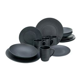 Creatable Kombiservice schwarz Steinzeug/Steingut Maße (cm): B: 43 H: 37 » Möbel Kraft
