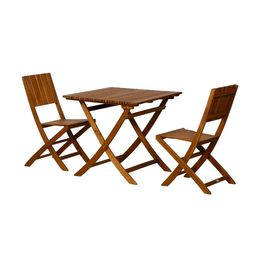 siena GARDEN Balkongruppe 3-teilig Falun holzfarben » Möbel Kraft