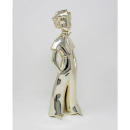 Der kleine Prinz 30cm chrom gold Figur