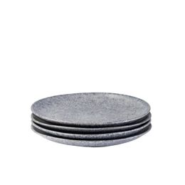 Gipfelst&uuml;ck Dessertteller-Set, Steinzeug Moos'N'Stein