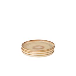 Gipfelstück Speiseteller-Set, Steinzeug Nebelwald Beige