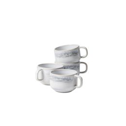 Gipfelstück Kaffeeobertassen-Set, Steinzeug TIEFER SEE