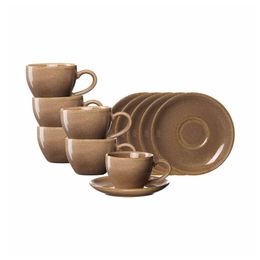Ritzenhoff & Breker Ritzenhoff & Breker Espressotassen mit Untertassen Sahara 100 ml 6er Set