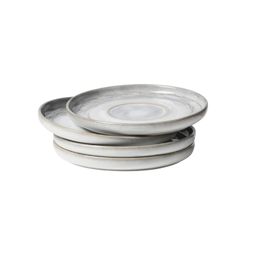 Gipfelstück Kaffeeuntertassen-Set, Steinzeug TIEFER SEE