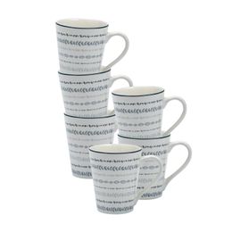 Ritzenhoff & Breker Ritzenhoff & Breker Henkelbecher Sendai Ranke 300 ml 6er Set