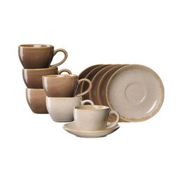 Ritzenhoff & Breker Ritzenhoff & Breker Espressotassen mit Untertassen Sahara 100 ml 6er Set