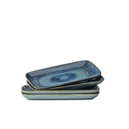 Gipfelstück Platten-Set, Steinzeug TIEFER SEE