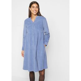 bonprix Kleid aus Baumwollcord, blau, Cord