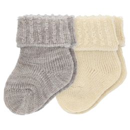 Topomini 2 Paar Newborn Socken mit Umschlag
