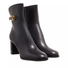 Valentino Garavani Stiefel & Boots - Signature Smooth Leather Boots - Gr. 36,5 (EU) - in Schwarz - f&uuml;r Damen