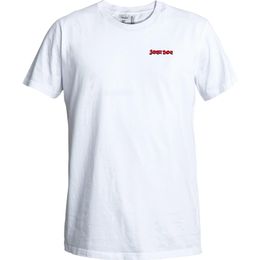 John Doe T-Shirt Snake On Fire weiß M - Motorradbekleidung - Herren Motorradbekleidung - Herren Freizeitbekleidung