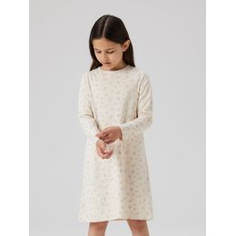 Shorty name it "NKFNIGHTGOWN FLOWER NOOS", Kinder, Gr. 98/104, beige (turtledove), Jersey, Obermaterial: 95% Baumwolle, 5% Elasthan, bedruckt, regular fit knielang, Rundhals, Homewear-Sets