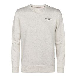 Petrol Sweatshirt "Pagosa" in Creme - 40% | Größe XL | Herren-plussize