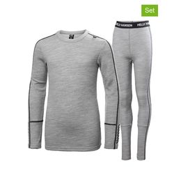 Helly Hansen 2tlg. Funktionswäsche-Set in Grau - 45% | Größe 134 | Kinder-waesche