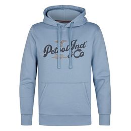 Petrol Hoodie "Kennewick" in Hellblau - 41% | Größe L | Herren-sweatshirts-jacken