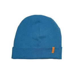 LiVi Rippbeanie "Petrol" in Blau - 12% | Größe 48-52 cm | Baby-muetzen