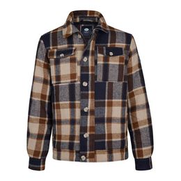Petrol Übergangsjacke "Minnesota" in Beige/ Dunkelblau - 49% | Größe L | Herren-plussize