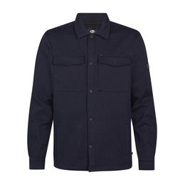 PETROL INDUSTRIES Hemdjacke "Chehalis" in Dunkelblau - 45% | Gr&ouml;&szlig;e M | Herren-plussize