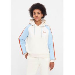 Bench Hoodie in Wei&szlig;/ Hellblau - 30% | Gr&ouml;&szlig;e 38 | Damen-sweatshirts-jacken