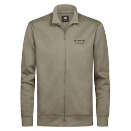Petrol Sweatjacke in Taupe - 48% | Größe XXL | Herren-sweatshirts-jacken