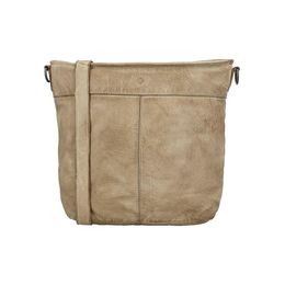 HIDE & STITCHES Leder-Schultertasche in Beige - (B)35 x (H)30 x (T)10 cm - 29% | Damen-taschen