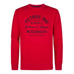 Petrol Sweatshirt in Rot - 50% | Größe L | Herren-plussize