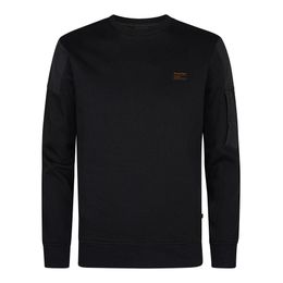 Petrol Sweatshirt "Pueblo" in Schwarz - 43% | Größe XL | Herren-plussize
