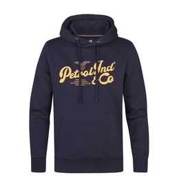 Petrol Hoodie "Kennewick" in Dunkelblau - 51% | Größe M | Herren-sweatshirts-jacken