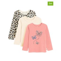 COOL CLUB 3er-Set: Longsleeves in Rosa/ Creme/ Hellbraun - 45% | Größe 98 | Kinder-longsleeves