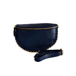 Florence Bags Leder-Brustbeutel "Starly" in Dunkelblau - (B)25 x (H)16 x (T)8 cm - 70% | Damen-koffer-reisegepaeck
