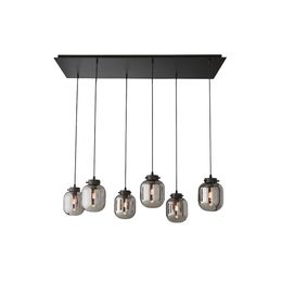 Fischer und Honsel FISCHER & HONSEL Hängeleuchte in Schwarz/ Grau - (B)115 x (H)38 cm - 70% | Haengeleuchten-deckenleuchten