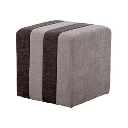 Bloomingville Pouf "Flint" in Braun - (B)45 x (H)45 cm - 60% | Sitzmoebel