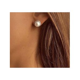 DI GIORGIO Silber-Ohrstecker mit Edelsteinen und Perlen - 68% | Schmuck