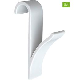 Wenko 4er-Set: Handtuchheizkörper-Haken in Weiß - 33% | Badezimmer-accessoires