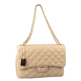 Florence Bags Leder-Schultertasche "Wars" in Beige - (B)20 x (H)28 x (T)9 cm - 78% | Damen-taschen