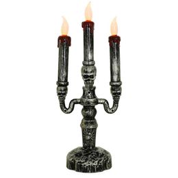 CHAKS LED-Kerzenst&auml;nder in Schwarz/ Silber - (H)32 cm - 36% | Kerzen-vasen