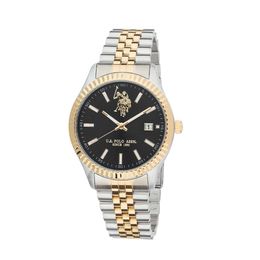 U.S. Polo Assn. Quarzuhr in Silber/ Gold/ Schwarz - 69% | Herrenuhren