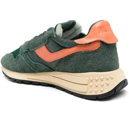 Autry Low-Top Sneaker - Low-Top Sneakers With Textured Suede And Mesh Acce - Gr. 41 (EU) - in Gr&uuml;n - f&uuml;r Damen