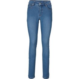 Heine Damen Skinny Jeans mit Bauchweg-Effekt bleached Größe 38