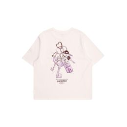 name it T-Shirt 'NKFNOVAS' M&auml;dchen Gr&ouml;&szlig;e 116 rosa / dunkelrot / wei&szlig;