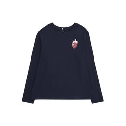name it Shirt 'NKFNYLA' M&auml;dchen Gr&ouml;&szlig;e 134/140 navy / opal / rosa / weinrot