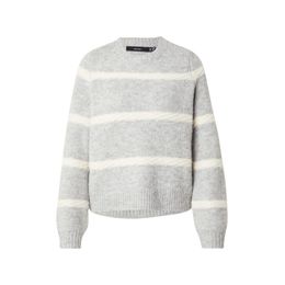 V&eacute;ro Moda Vero Moda Pullover 'VMZADA' Damen Gr&ouml;&szlig;e XS graumeliert / wei&szlig;