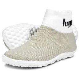 Barfu&szlig;schuh Leguano "LEGUANITO", M&auml;dchen, Gr. 22/23, beige, Textil, Schuhe Barfu&szlig;schuh Schlupfboots, Schlupschuh, Freizeitschuh, Hausschuh f&ouml;rdert optimal den Laufprozess